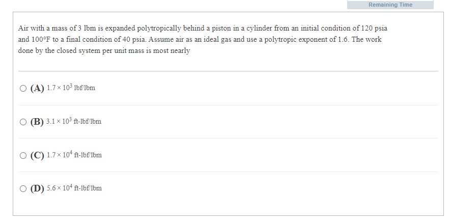 Solved Air with a mass of 3lbm is expanded polytropically | Chegg.com