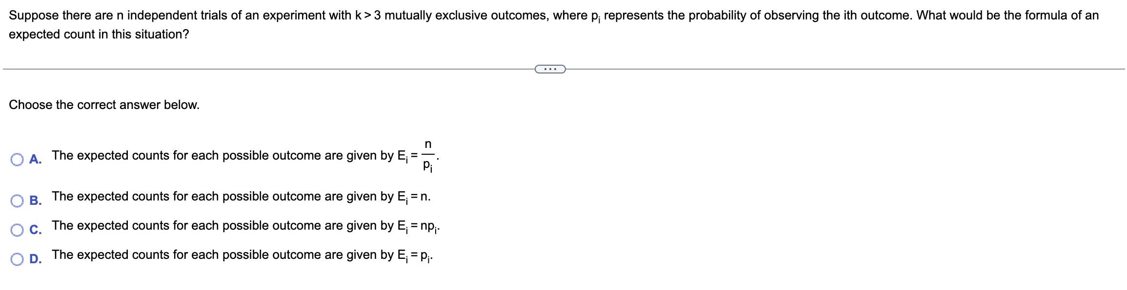 Solved Suppose there are n independent trials of an | Chegg.com