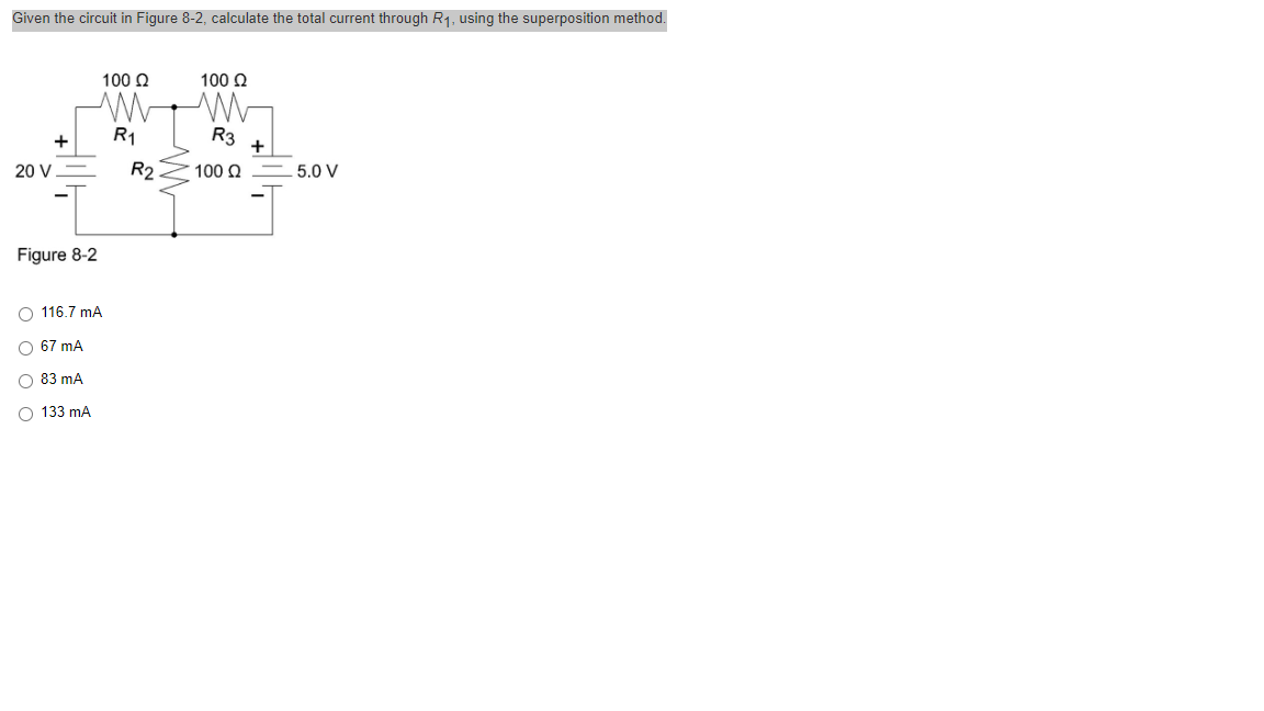 Solved Given the circuit in Figure 8-2, calculate the total | Chegg.com