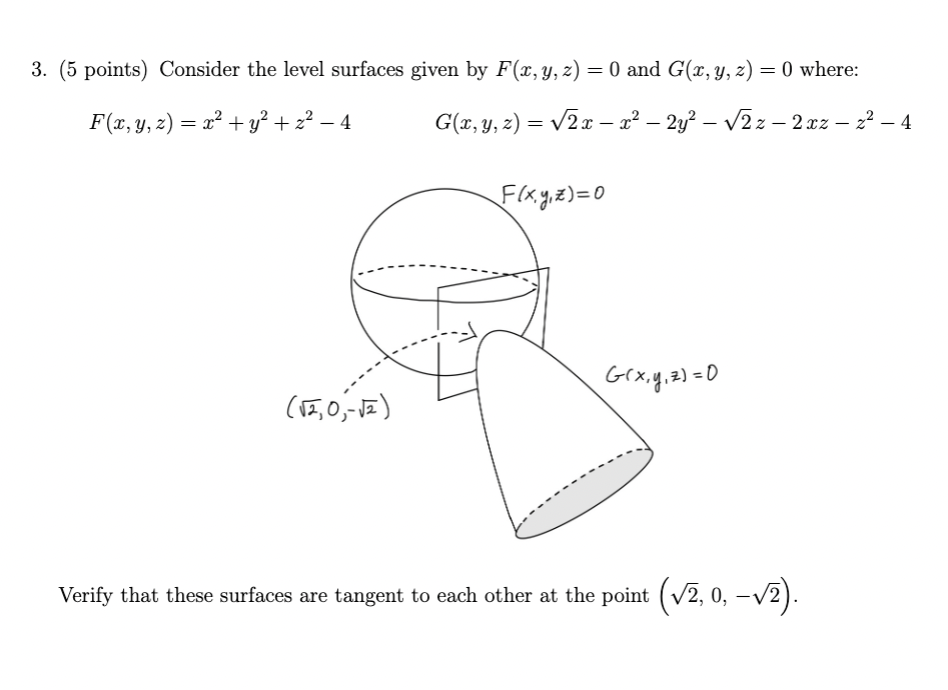 Solved (5 ﻿points) ﻿Consider the level surfaces given by | Chegg.com