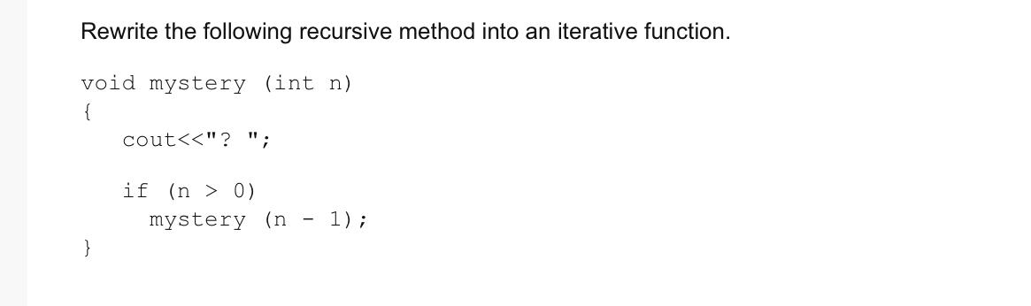 Solved ***Use C++*** ***Make sure to explain your | Chegg.com