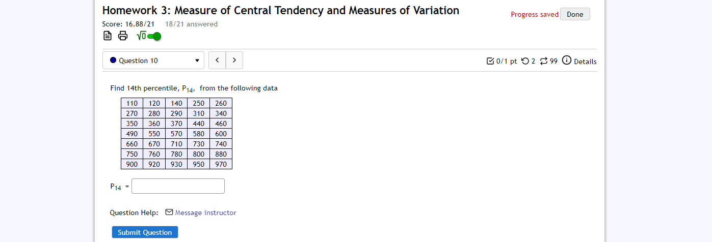 Solved Homework 3: Measure of Central Tendency and Measures | Chegg.com