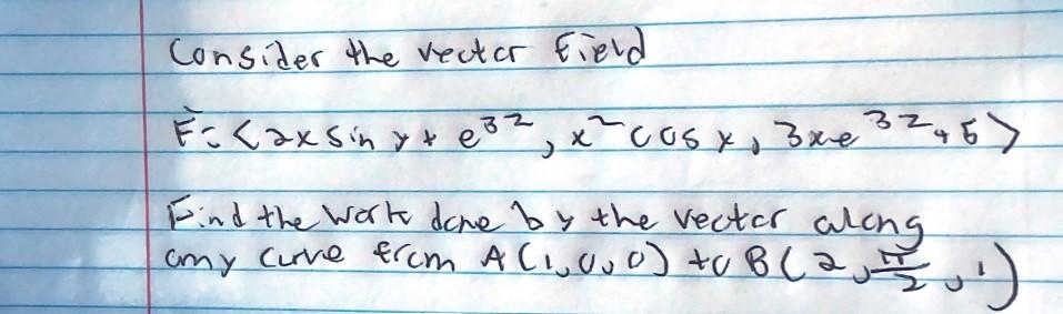 Solved Consider the vector Field | Chegg.com