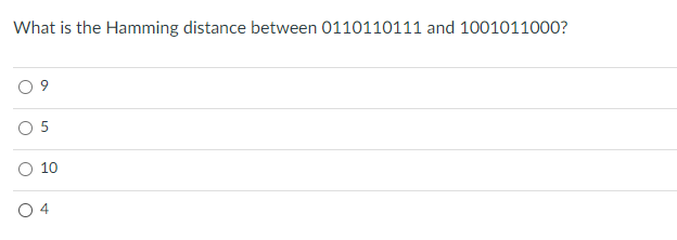 Solved Given a CRC generator of 1101, which one of the | Chegg.com