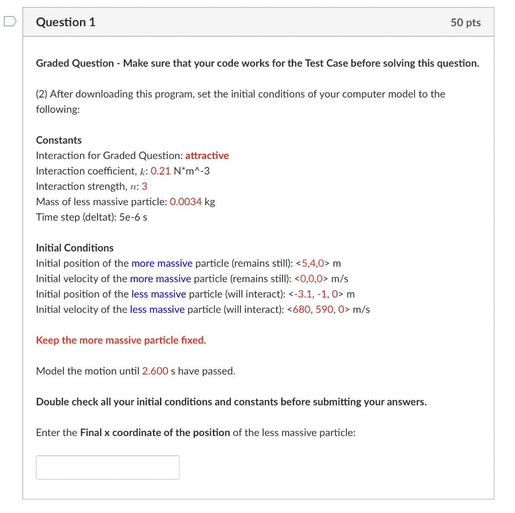 Solved Test Case - Make sure that your program produces | Chegg.com