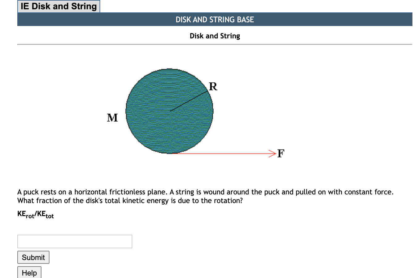Solved IE Disk and String DISK AND STRING BASE Disk and | Chegg.com