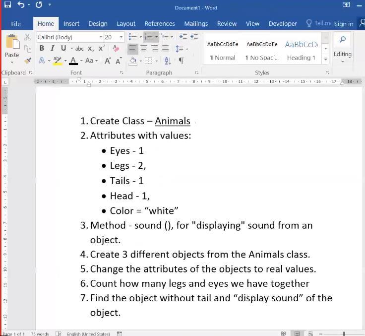 Solved File Documenti - Word Home Insert Design Layout | Chegg.com