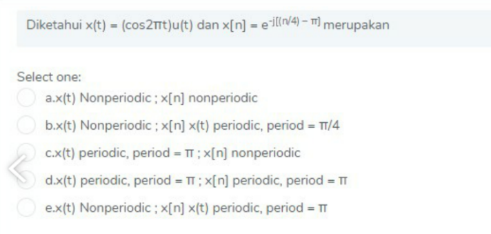 Solved known : x(t) = (cos2phi t) u(t) x[n] = | Chegg.com