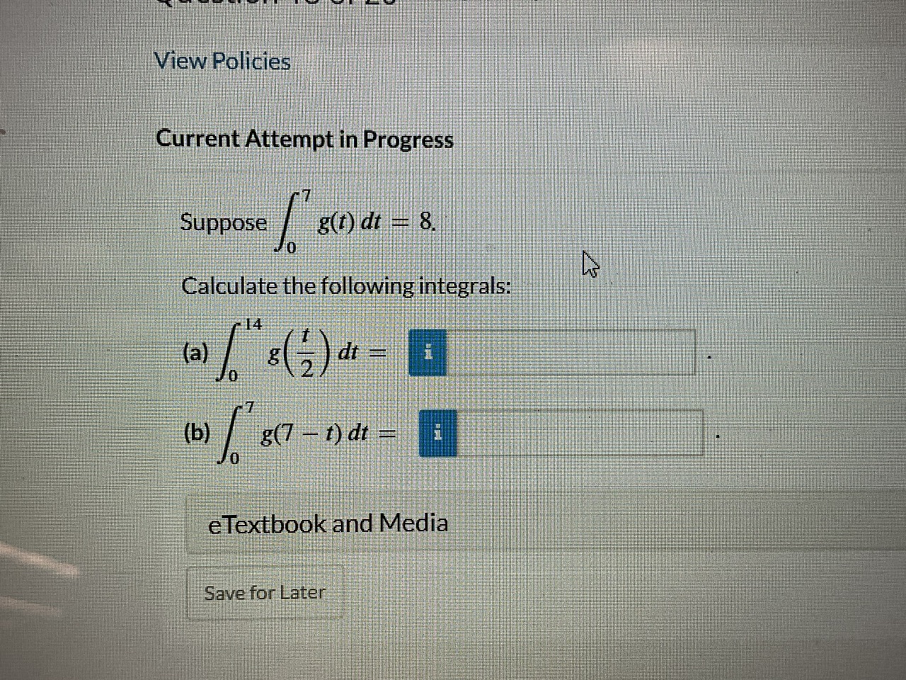 Solved View PoliciesCurrent Attempt in ProgressSuppose | Chegg.com