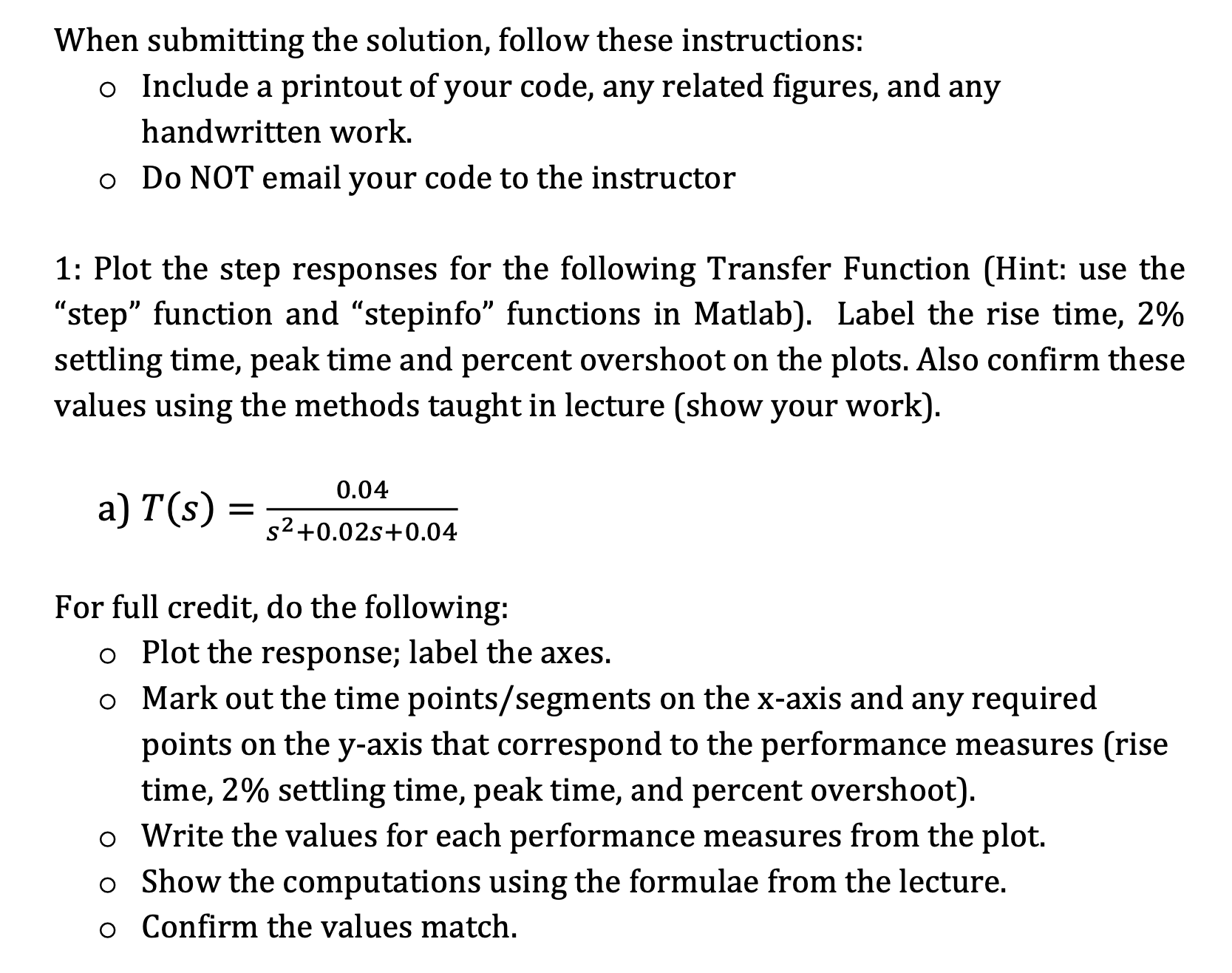 Solved When submitting the solution, follow these | Chegg.com