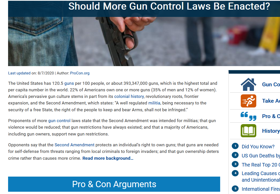 [Solved]: With your knowledge of gun control laws and these