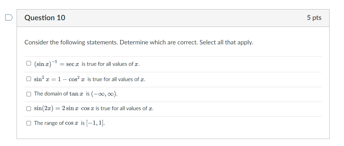 Solved Consider the following statements. Determine which | Chegg.com