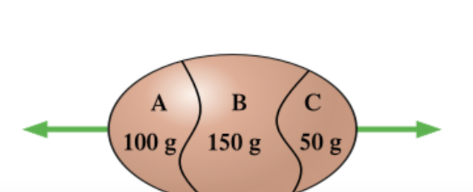 Solved A giant "egg," initially at rest, explodes as part of | Chegg.com