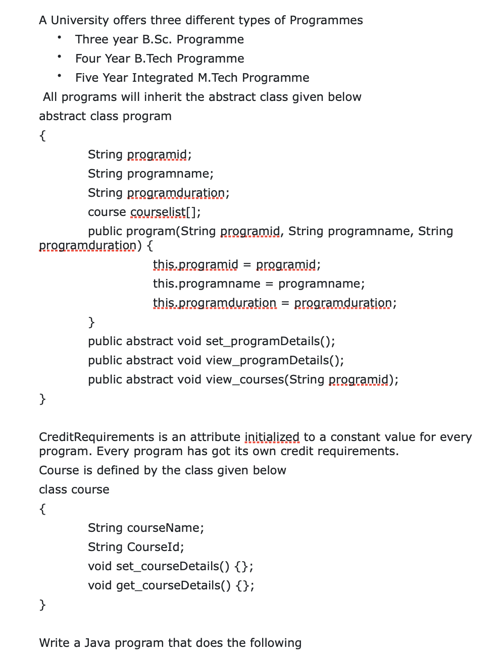 A University offers three different types of | Chegg.com