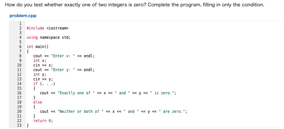 Solved How do you test whether exactly one of two integers | Chegg.com Solved How do you test whether exactly one of two integers | Chegg.com