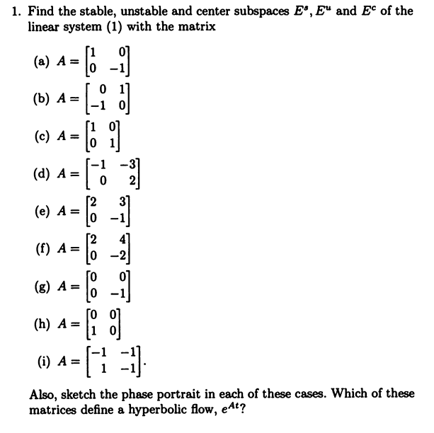 Solved Please do part (a), (d), (e) ﻿and (f)Find the stable, | Chegg.com