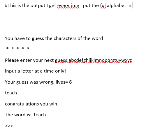 Solved Python 3 Hangman # I'm having trouble trying to | Chegg.com