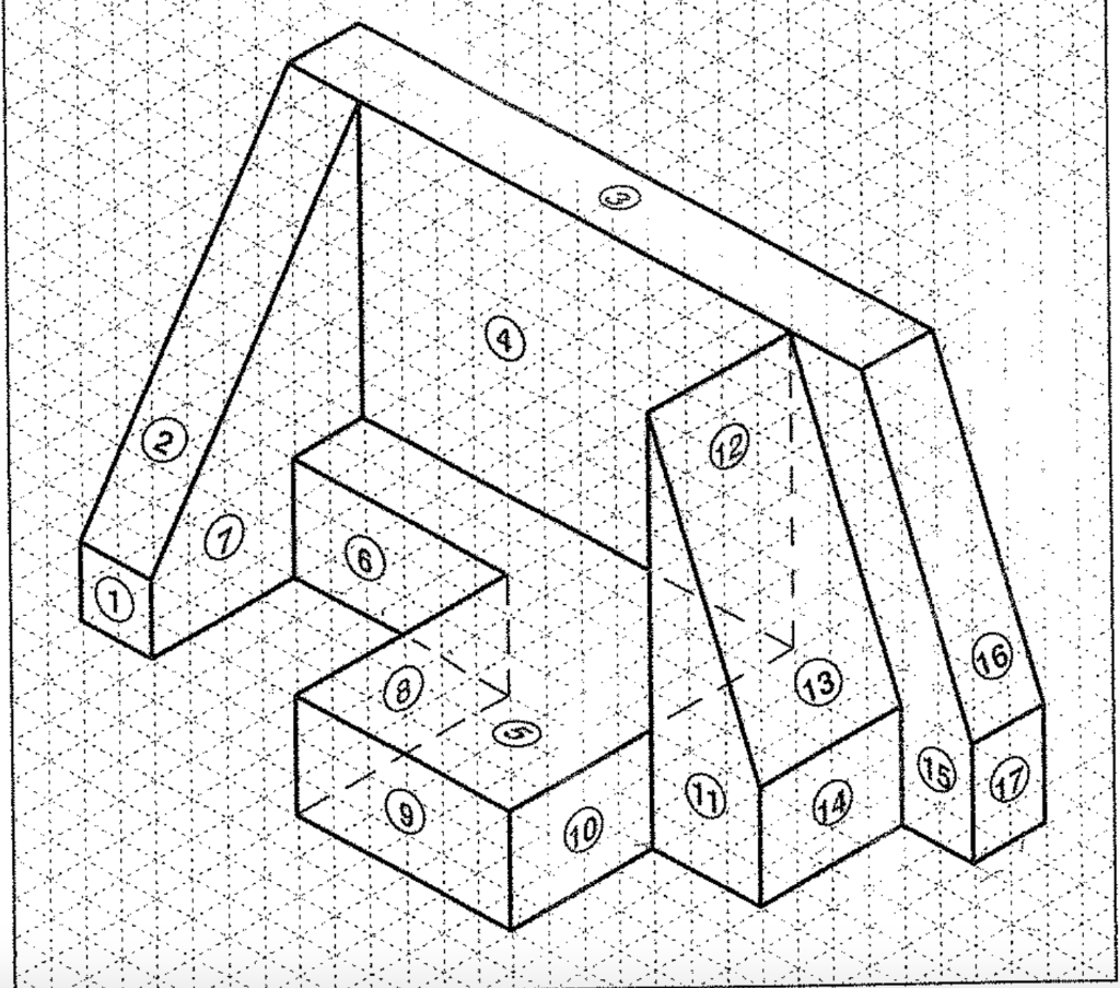 Solved Figure 5.118 1. Draw or sketch the front, top, and | Chegg.com