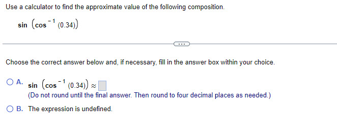 Solved Use a calculator to find the approximate value of the | Chegg.com