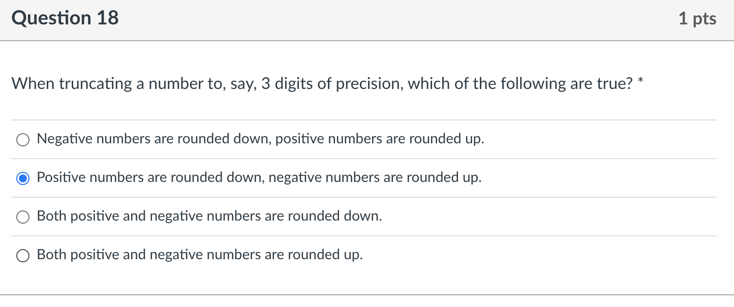 When truncating a number to, say, 3 digits of | Chegg.com