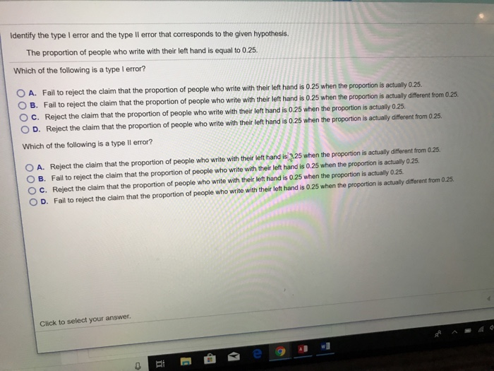 Solved Identify the type I error and the type II error that | Chegg.com