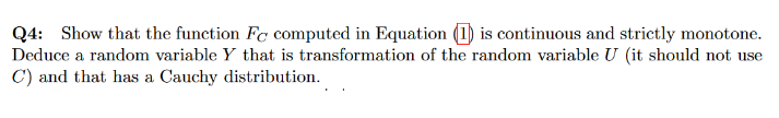 Solved Q4: Show that the function FC computed in Equation | Chegg.com