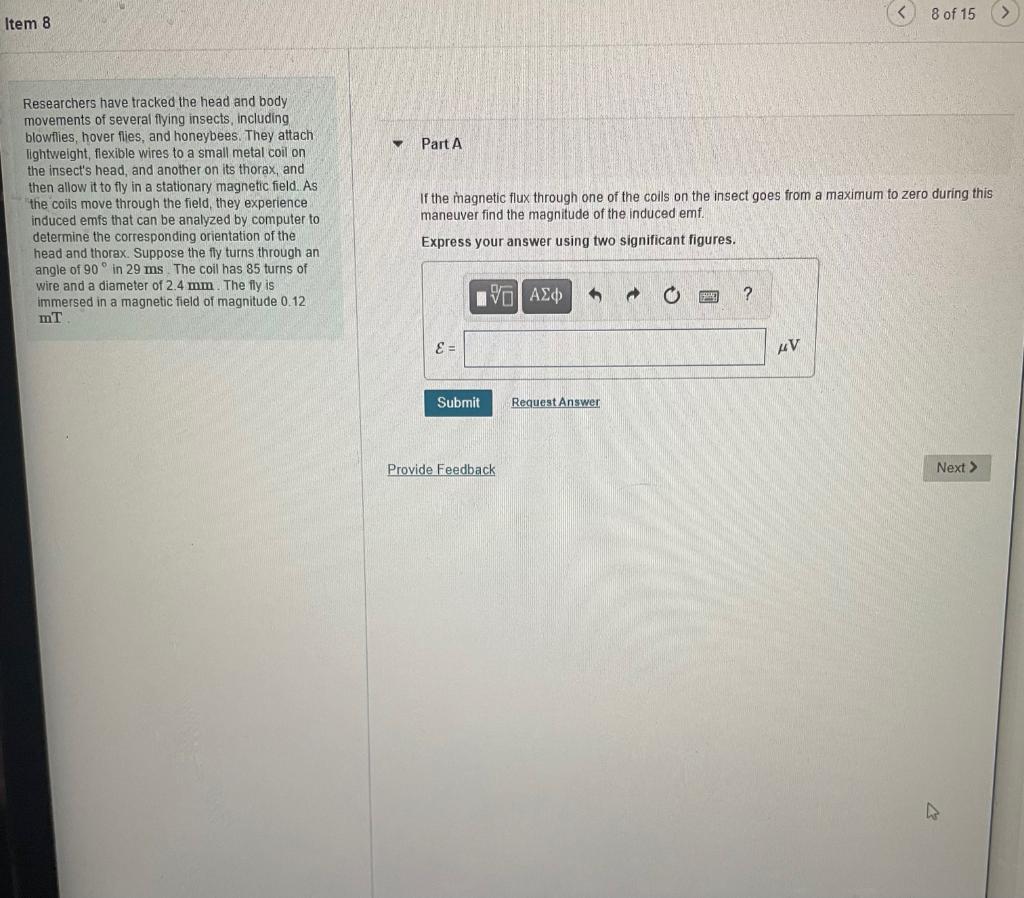Solved 8 of 15 Item 8 Part A Researchers have tracked the | Chegg.com
