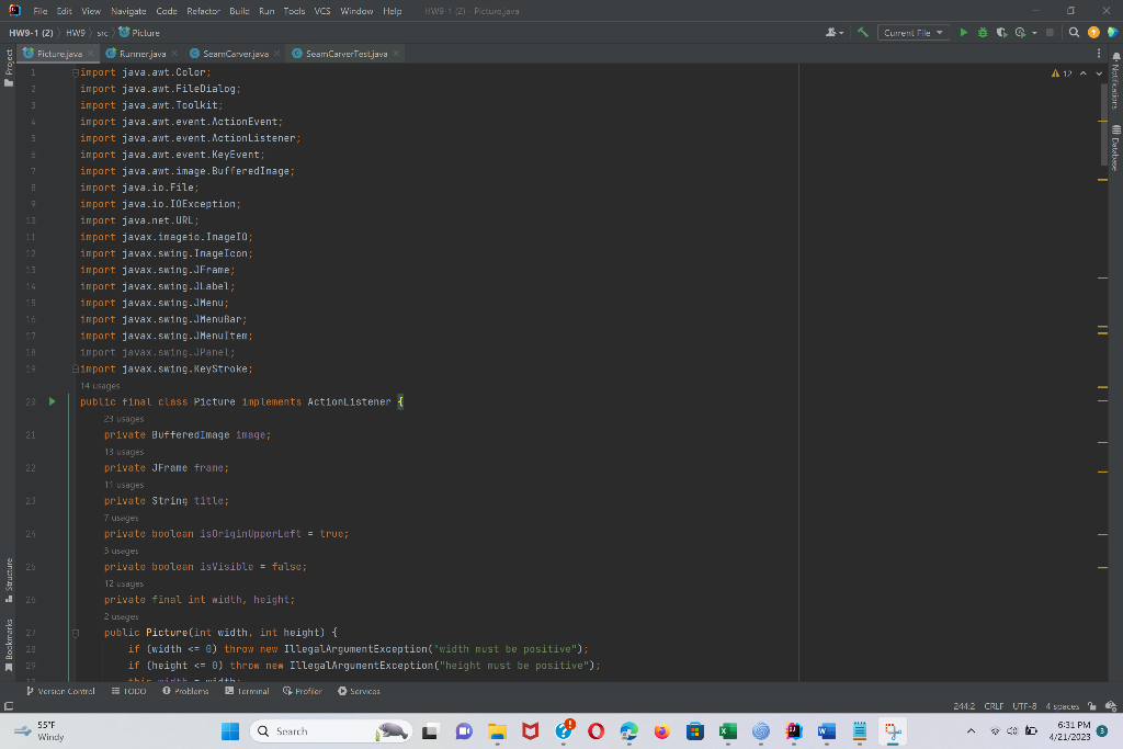 f6. File Edit Wiew Navigste Cade Refacto- Buile Run | Chegg.com