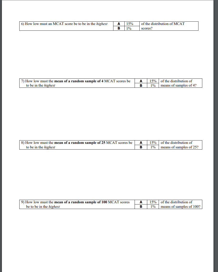 Solved \begin{tabular}{|l|c|l|l|} \hline 6) How low must an | Chegg.com