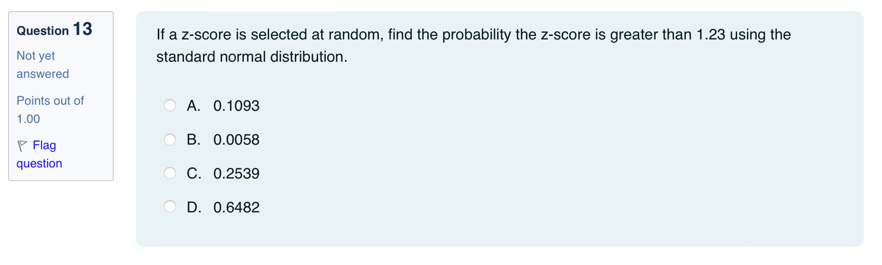 Solved If a z-score is selected at random, find the | Chegg.com