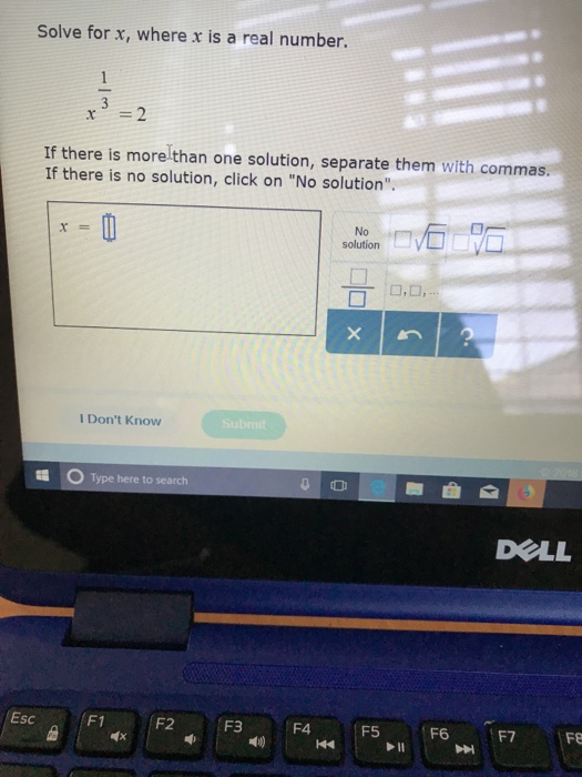 Solved Solve for x, where x is a real number. If there is | Chegg.com
