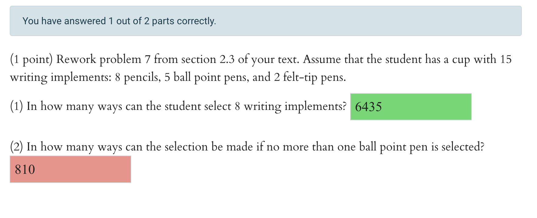 finite Math: Please this might be the sixth or | Chegg.com