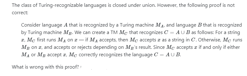 Solved The class of Turing-recognizable languages is closed | Chegg.com