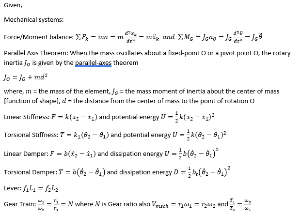 Solved Mechanical systems: Force/Moment balance: | Chegg.com