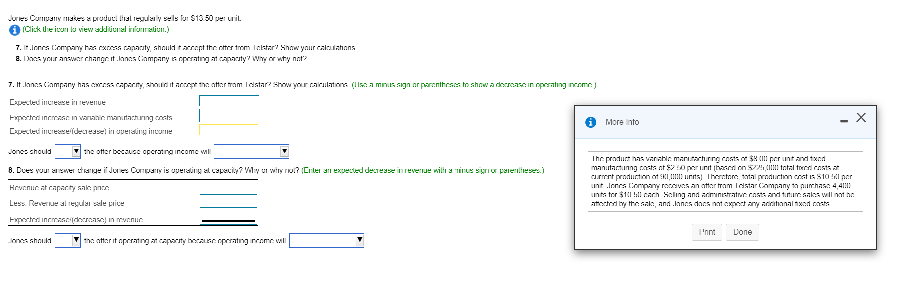 Solved The first drop-down box in each question is either | Chegg.com