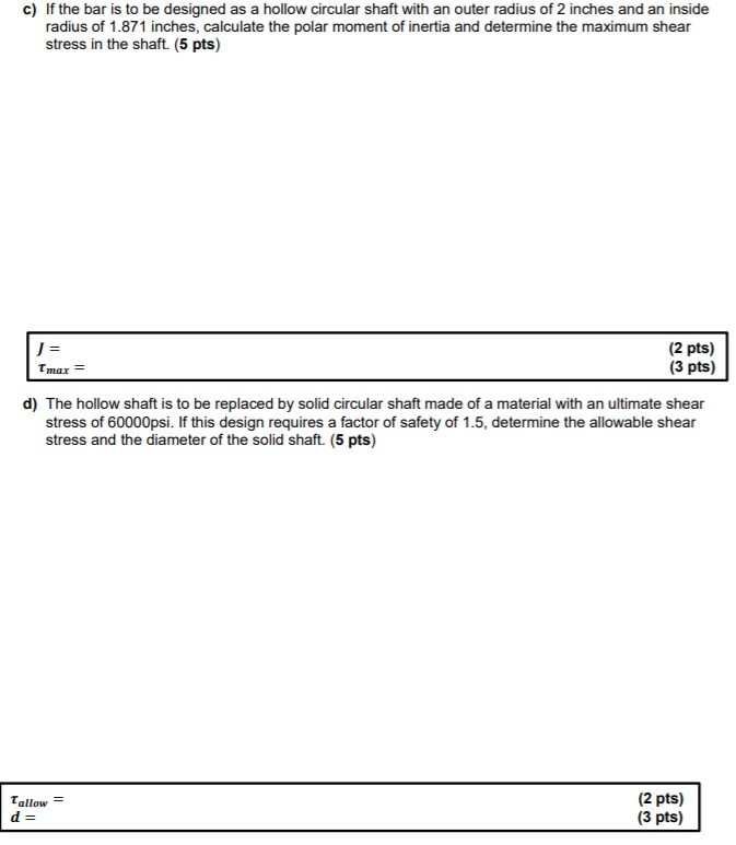 Solved PROBLEM 4 (20 points) GIVEN: The bar shown below is | Chegg.com