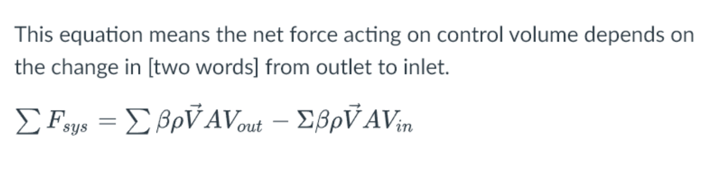 Solved This equation means the net force acting on control | Chegg.com