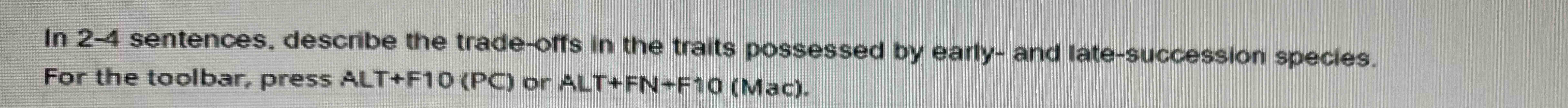 Solved In 2-4 ﻿sentences, describe the trade-offs in the | Chegg.com