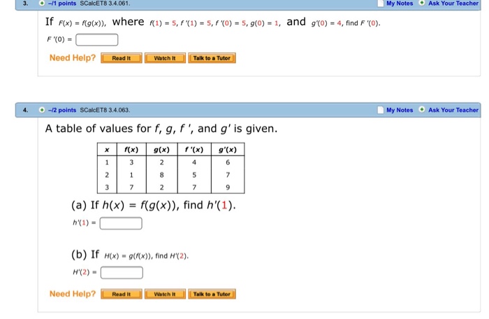 Solved My Notes 1 Points Teacher 34 061 My Notes O Ask Your