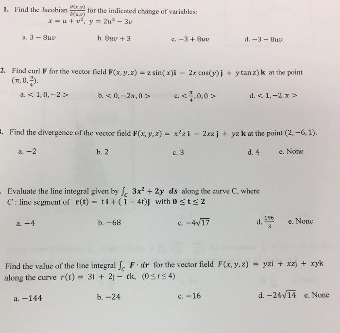 Solved Find the Jacobian partial differential(x, y)/partial | Chegg.com