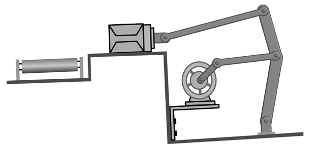 Solved A sketch of a device to move packages from an | Chegg.com