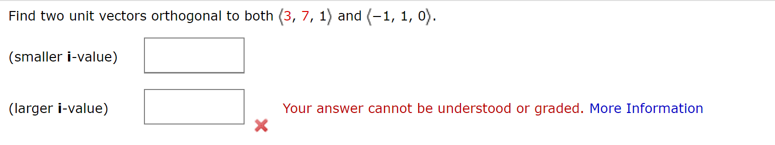 Solved Find the vector, not with determinants, but by using | Chegg.com
