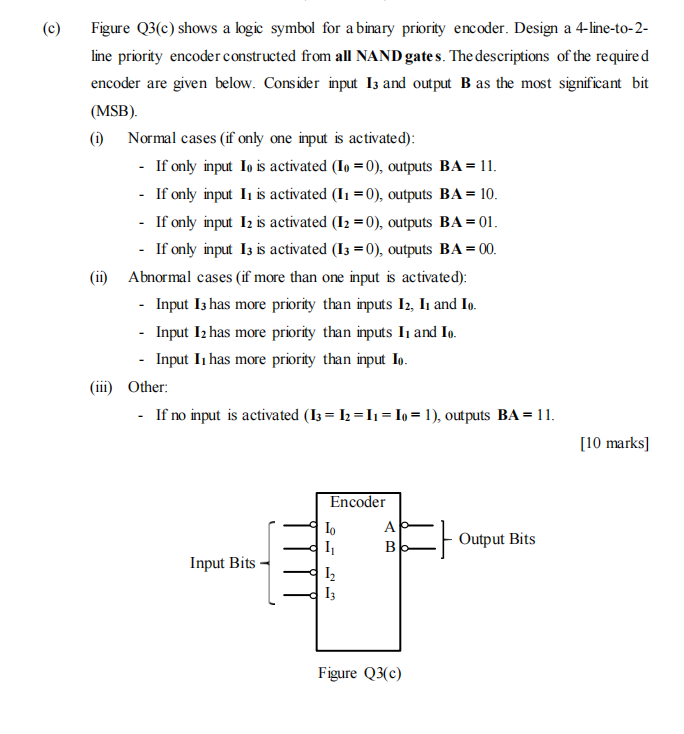 Solved (c) Figure Q3(c) shows a logic symbol for a binary | Chegg.com