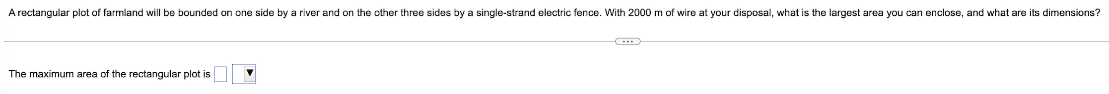 Solved The maximum area of the rectangular plot is | Chegg.com
