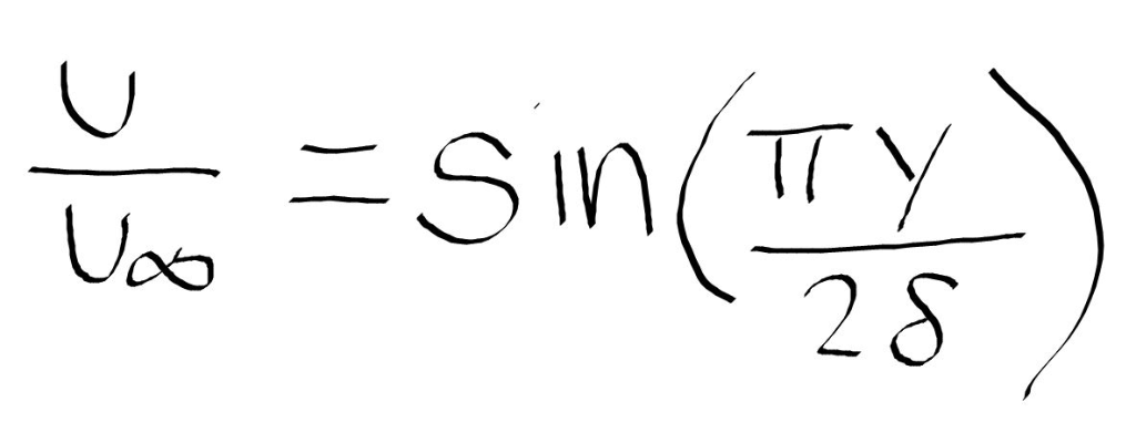 Calculate the wall-normal velocity component as a | Chegg.com