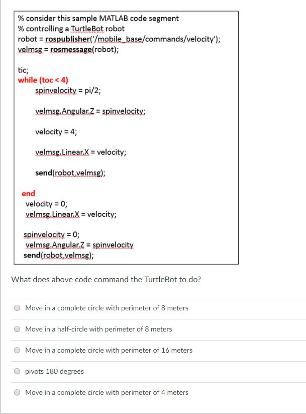 Consider This Sample Matlab Code Segment