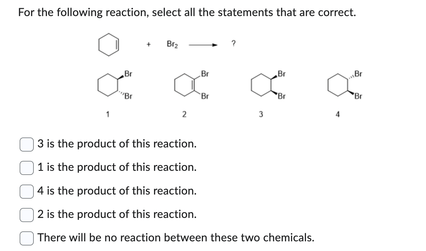 Solved For the following reaction, select all the statements | Chegg.com