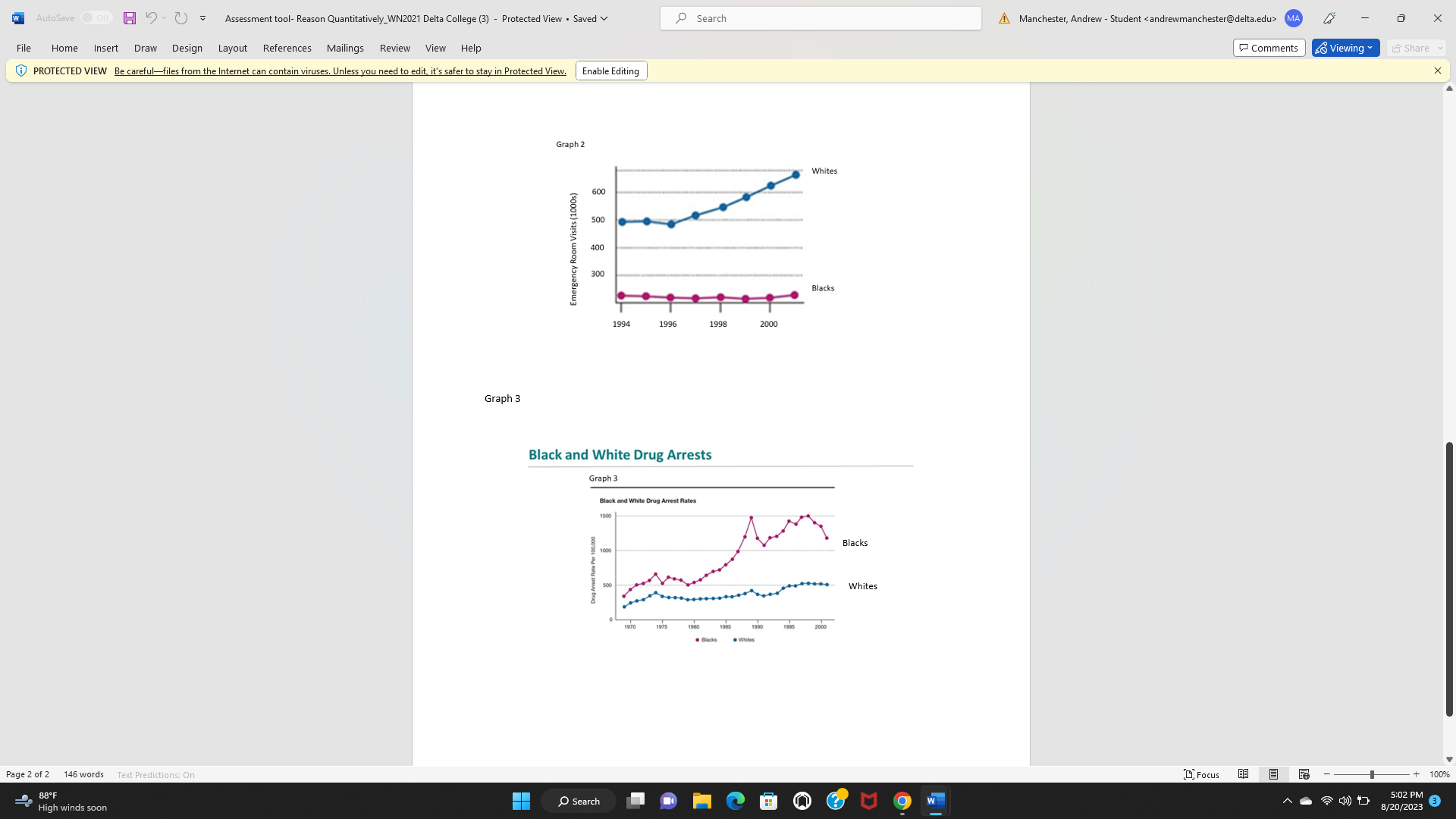 Solved ge (3) - Protected View - Saved \\( \\checkmark \\) @ | Chegg.com
