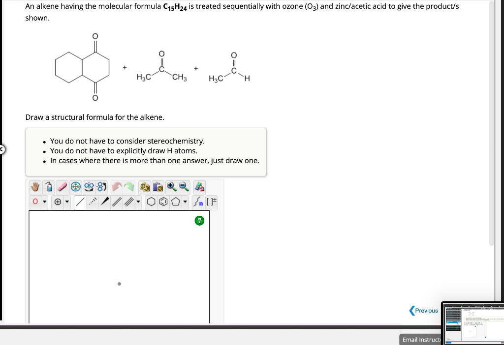 Solved An alkene having the molecular formula C15H24 is | Chegg.com