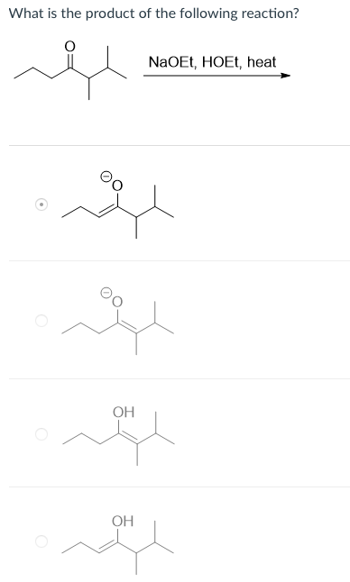 Solved What is the product of the following reaction? NaOET, | Chegg.com
